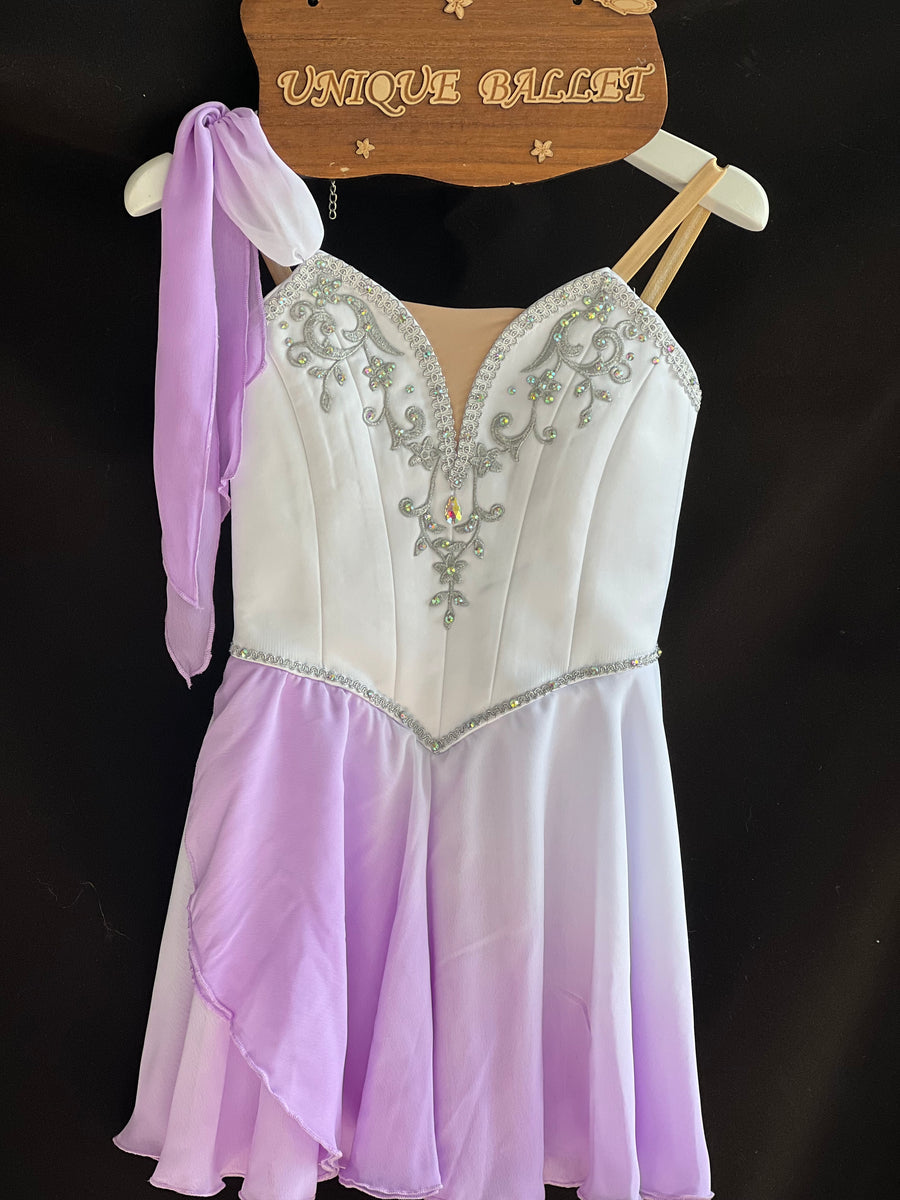 Purple Gradient Color Cupid Talisman Lyrical Ballet Costume Modern Bal ...