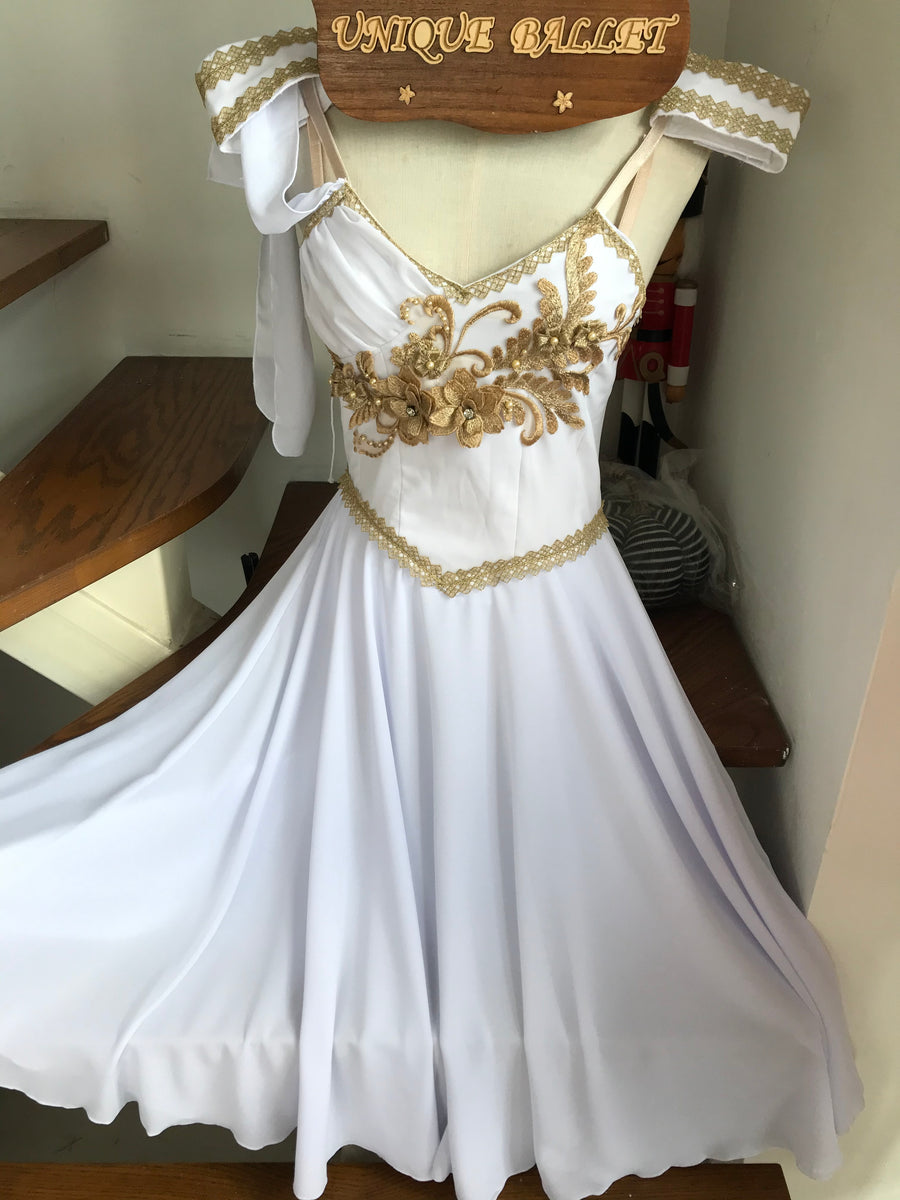 White Lyrical Ballet Tutu Costume Talisman Le Corsaire Pas de Deux Gam ...