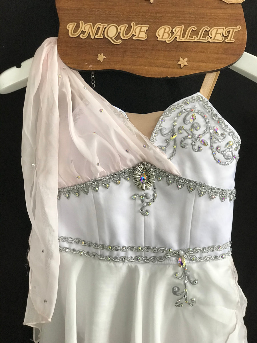 Pink Gradient Color Silver Trims Cupid Talisman Lyrical Ballet Costume ...