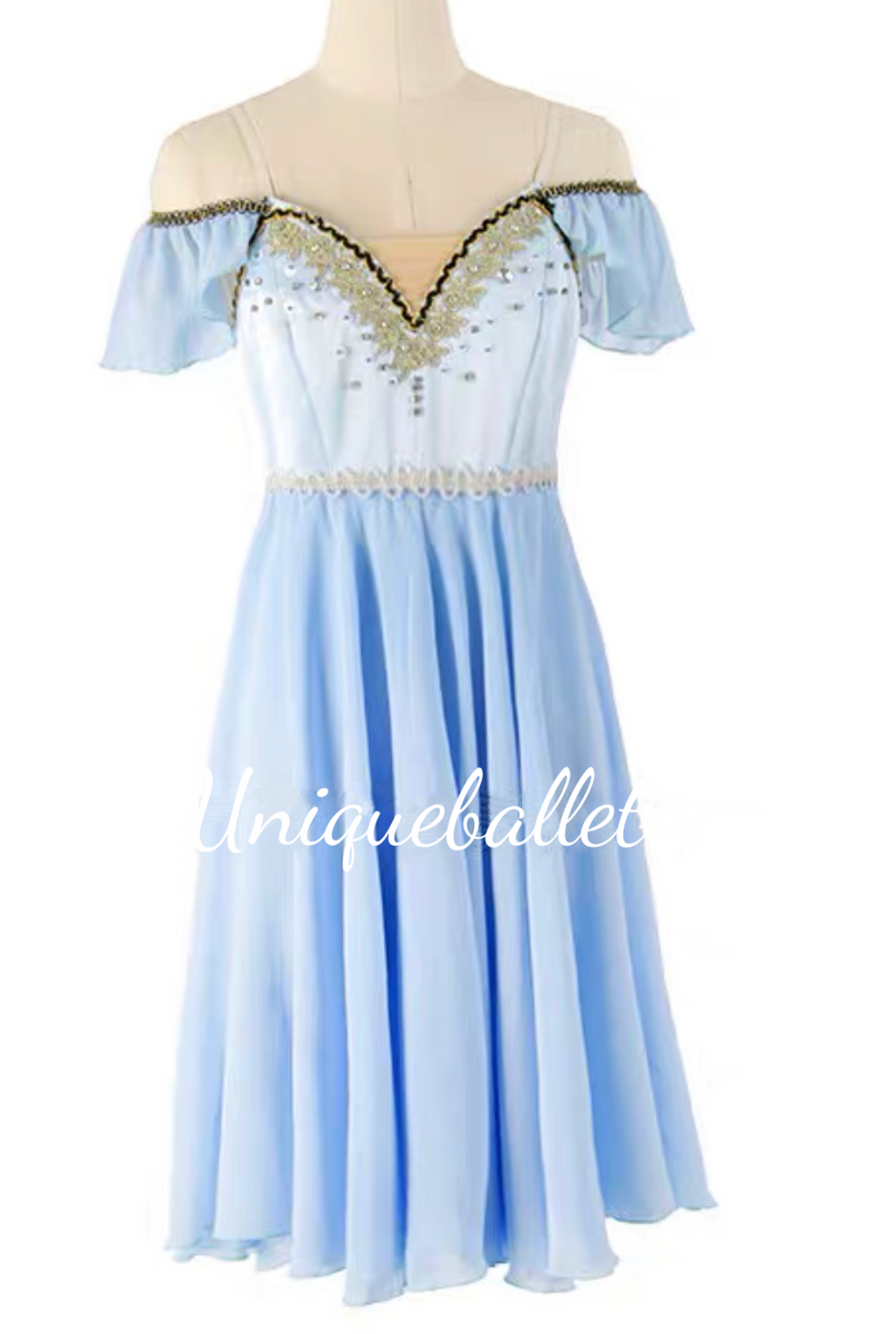 Light Blue Le Corsaire Long Dress Lyrical YAGP Ballet Costume -DOLBLUL ...