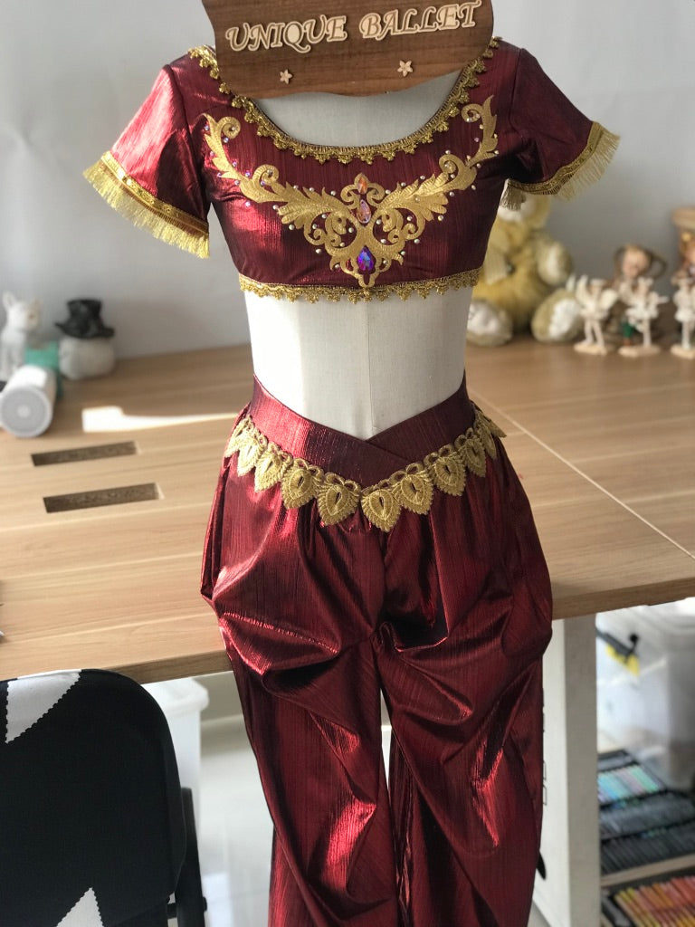 Burgundy La Bayadere Nikiya Indian Ballet Costume | Unique Ballet ...