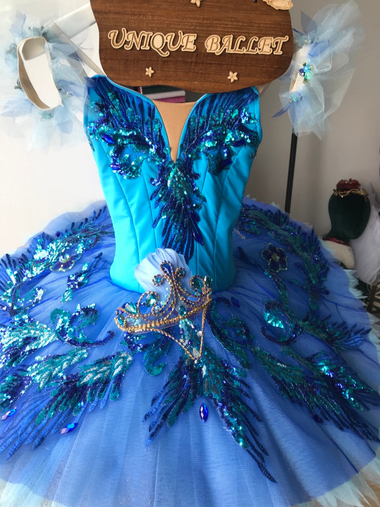 Professional Ballet Costume Blue Bird Princess Florine Ballet Stage Co ...