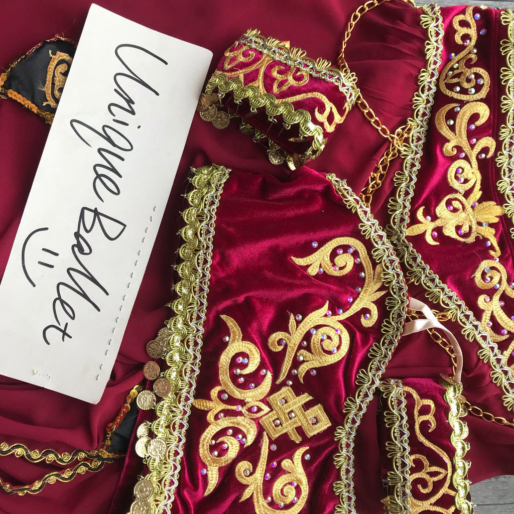 Burgundy La Bayadere Nikiya Indian Ballet Costume | Unique Ballet ...