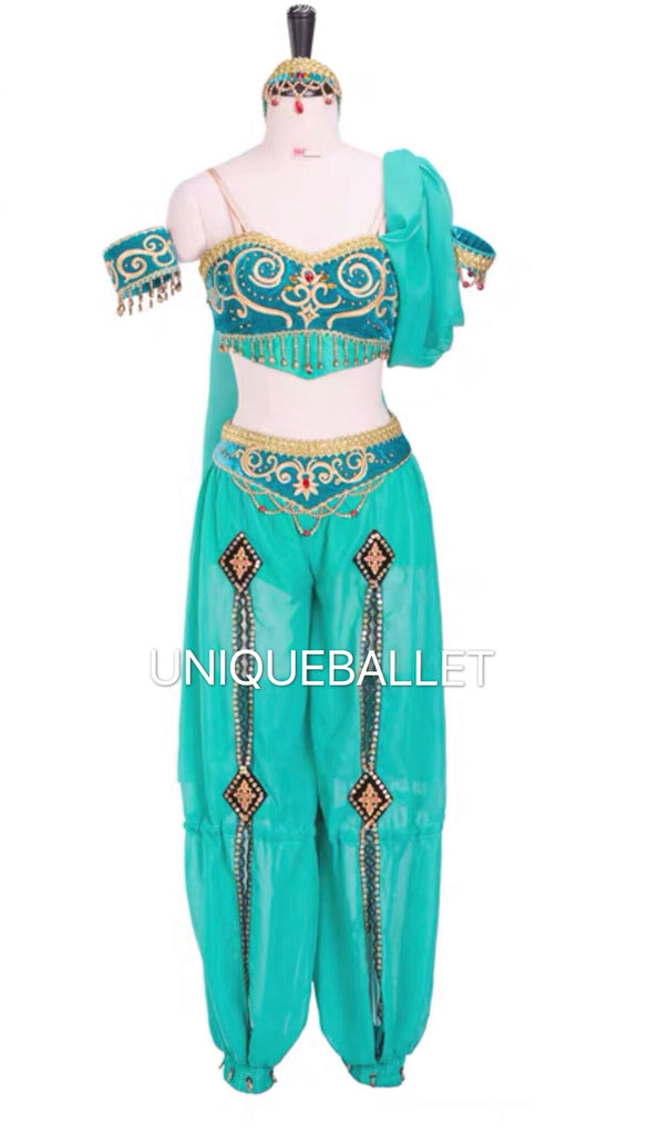 La Bayadère Nikiya Indian Ballet Costume | Arabian Dance Crop Top and ...