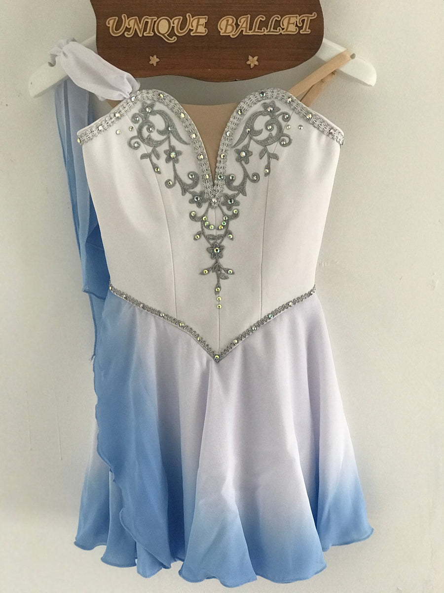 Blue Gradient Color Cupid Talisman Water Spring Lyrical Ballet Costume ...