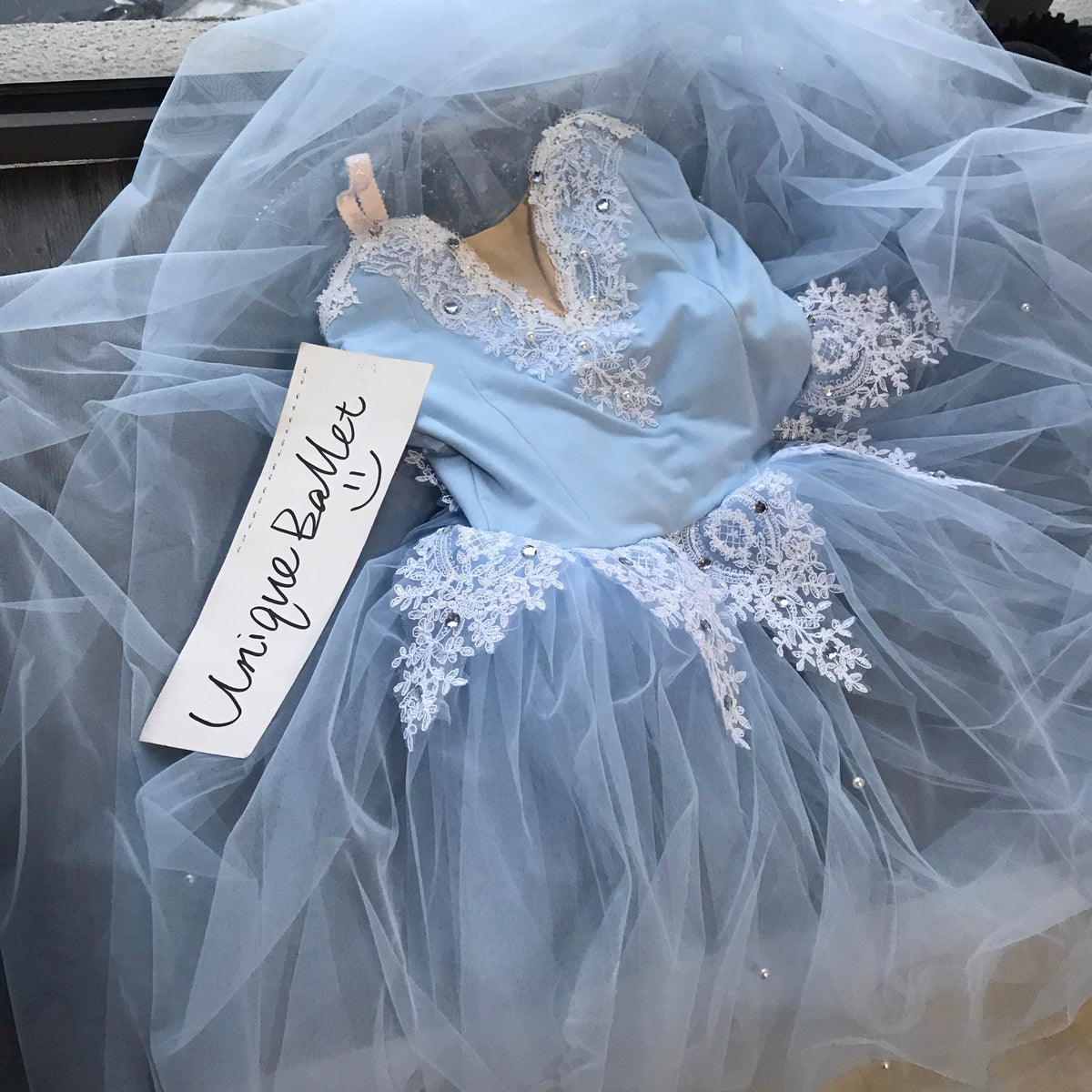 Light Blue Ice Queen Nutcracker Romantic Snow flakes Ballet Long Tutu ...
