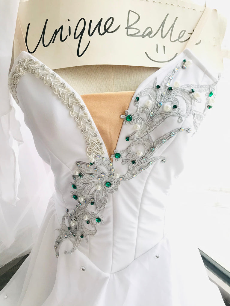 Professional Talisman Cupid White Lyrical Ballet Costume Modern Ballet ...