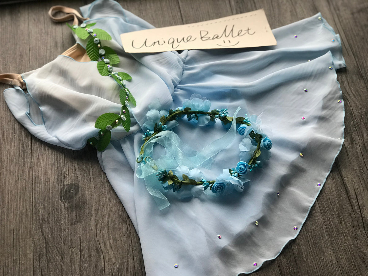 Blue Cupid Lyrical Ballet Costume Modern Ballet Dress YAGP Stage Wear ...