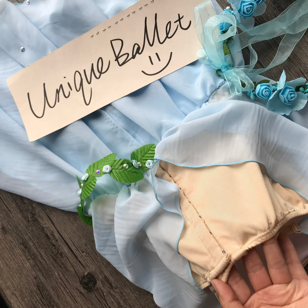 Blue Cupid Lyrical Ballet Costume Modern Ballet Dress YAGP Stage Wear ...