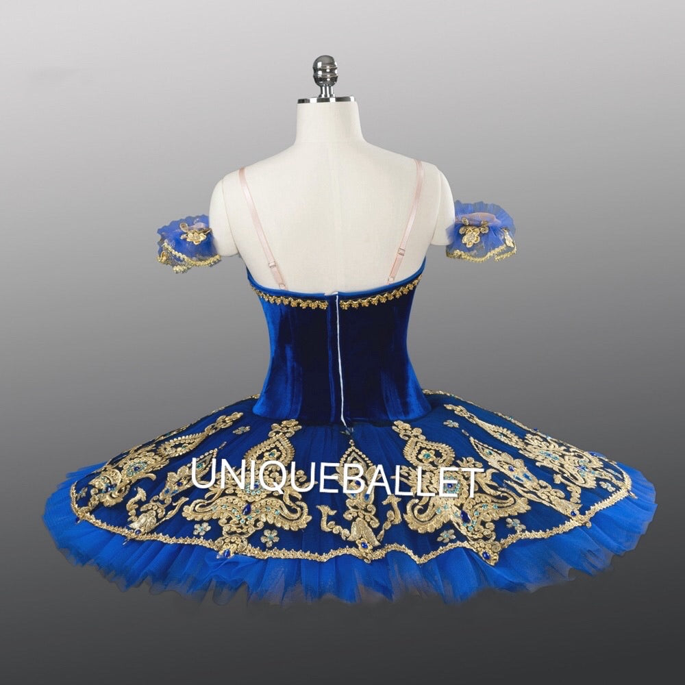 Professional Royal Blue Ballet Classical Platter TuTu Costume Blue Bir ...