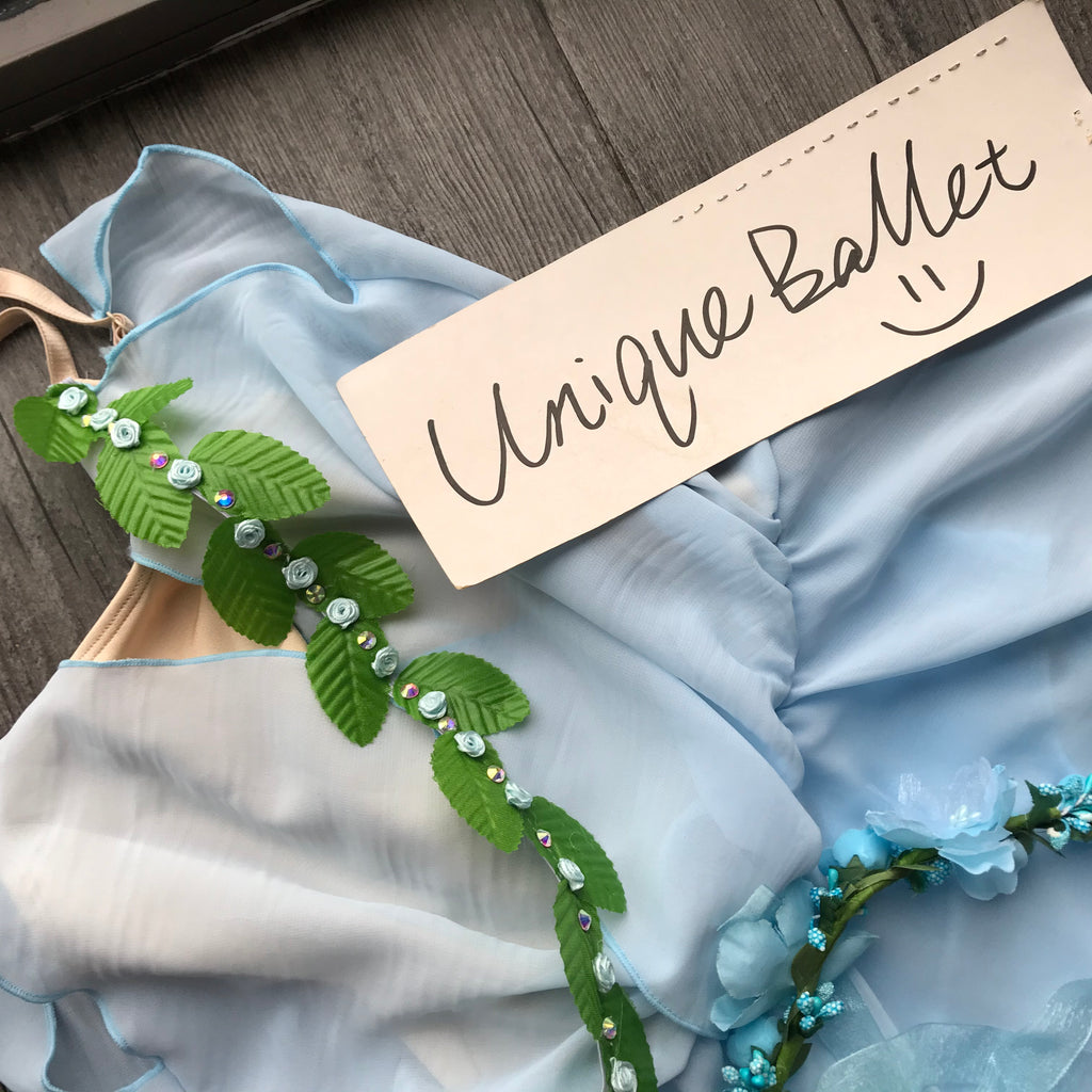 Blue Cupid Lyrical Ballet Costume Modern Ballet Dress YAGP Stage Wear ...