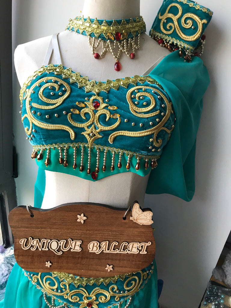 La Bayadère Nikiya Indian Ballet Costume | Arabian Dance Crop Top and ...