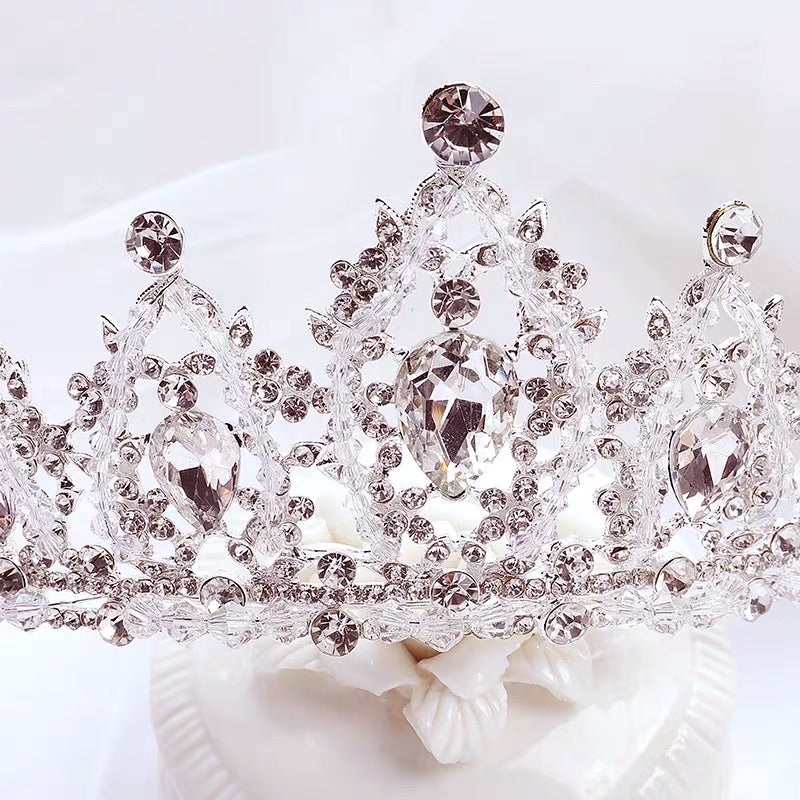 Crystal Ballet Ice Queen Tiara Silver Crown Headpiece – UniqueBallet