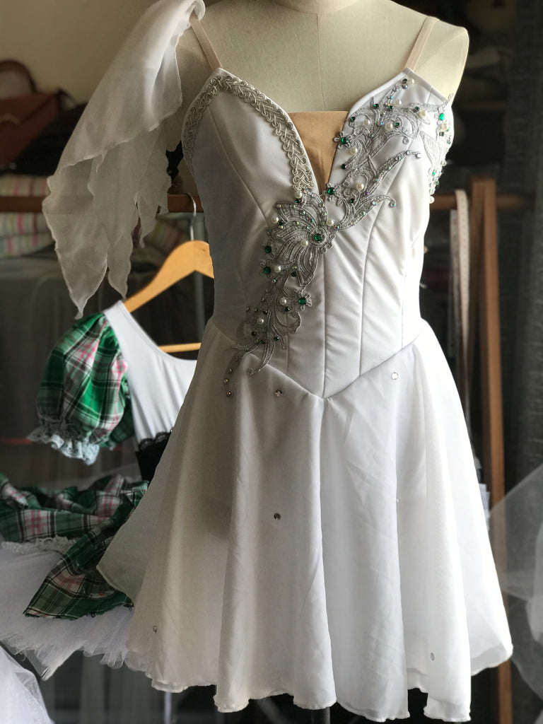 Professional Talisman Cupid White Lyrical Ballet Costume Modern Ballet ...