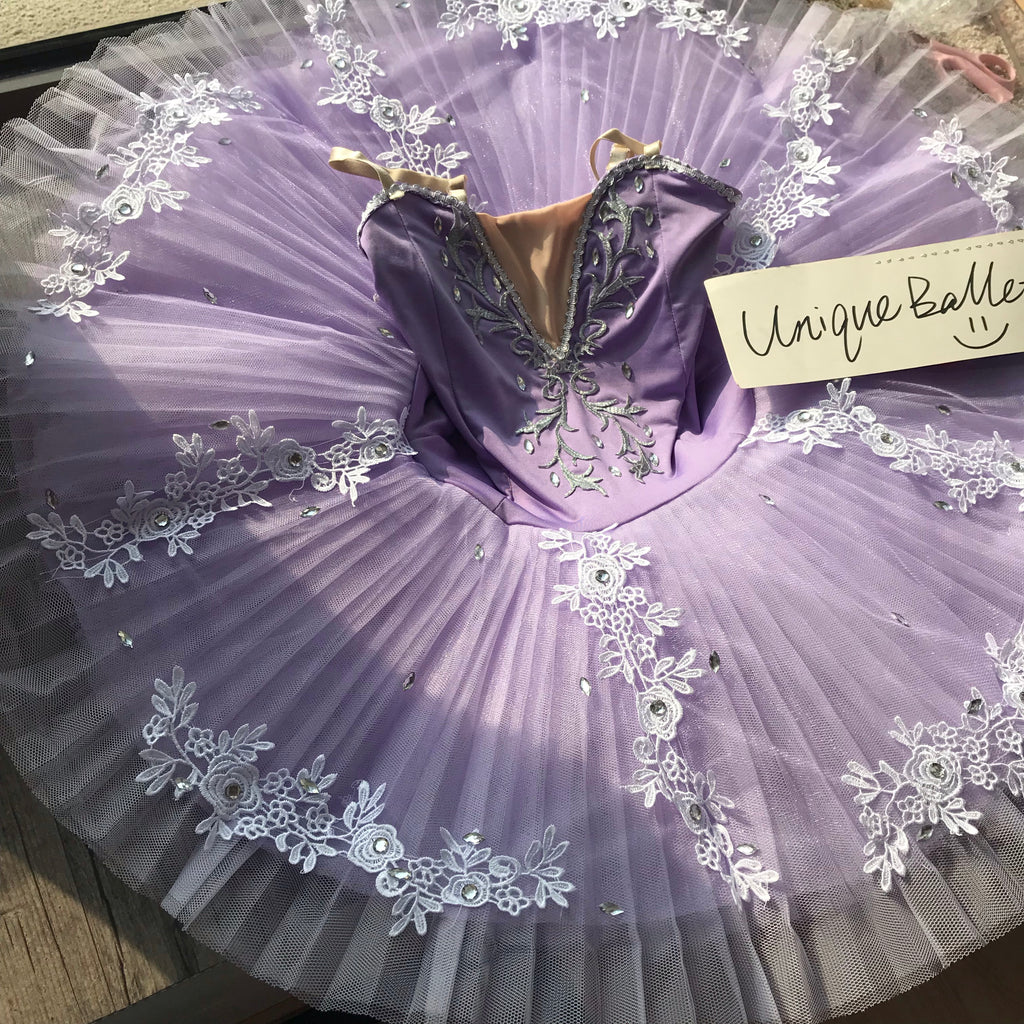 Lilac Purple Floral Classic Ballet TuTu Costume (Unprofessional)-5CLLC ...