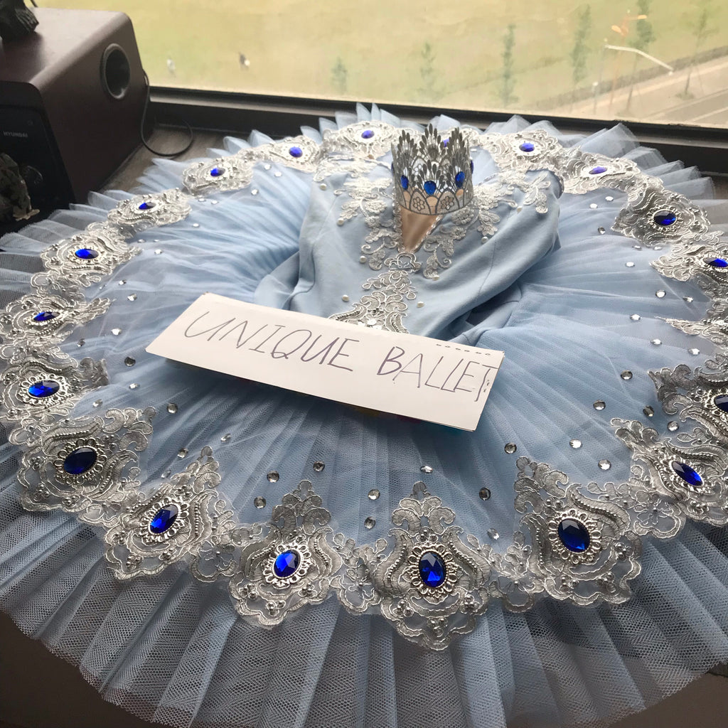 Blue Bird Classic Ballet TuTu Costume Crown Set Light Skye Blue Ballet ...